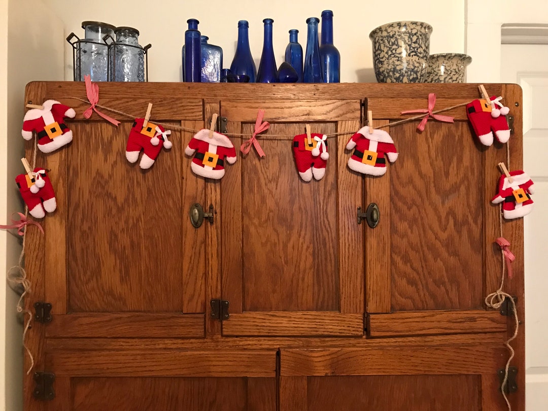 Santa Clothesline, Christmas Laundry Wall Hanging - Etsy