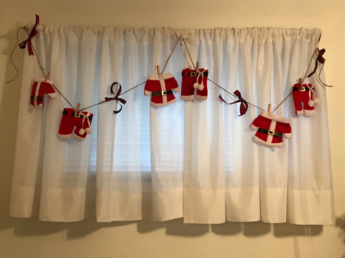 Santa Clothesline, Christmas Laundry Wall Hanging - Etsy