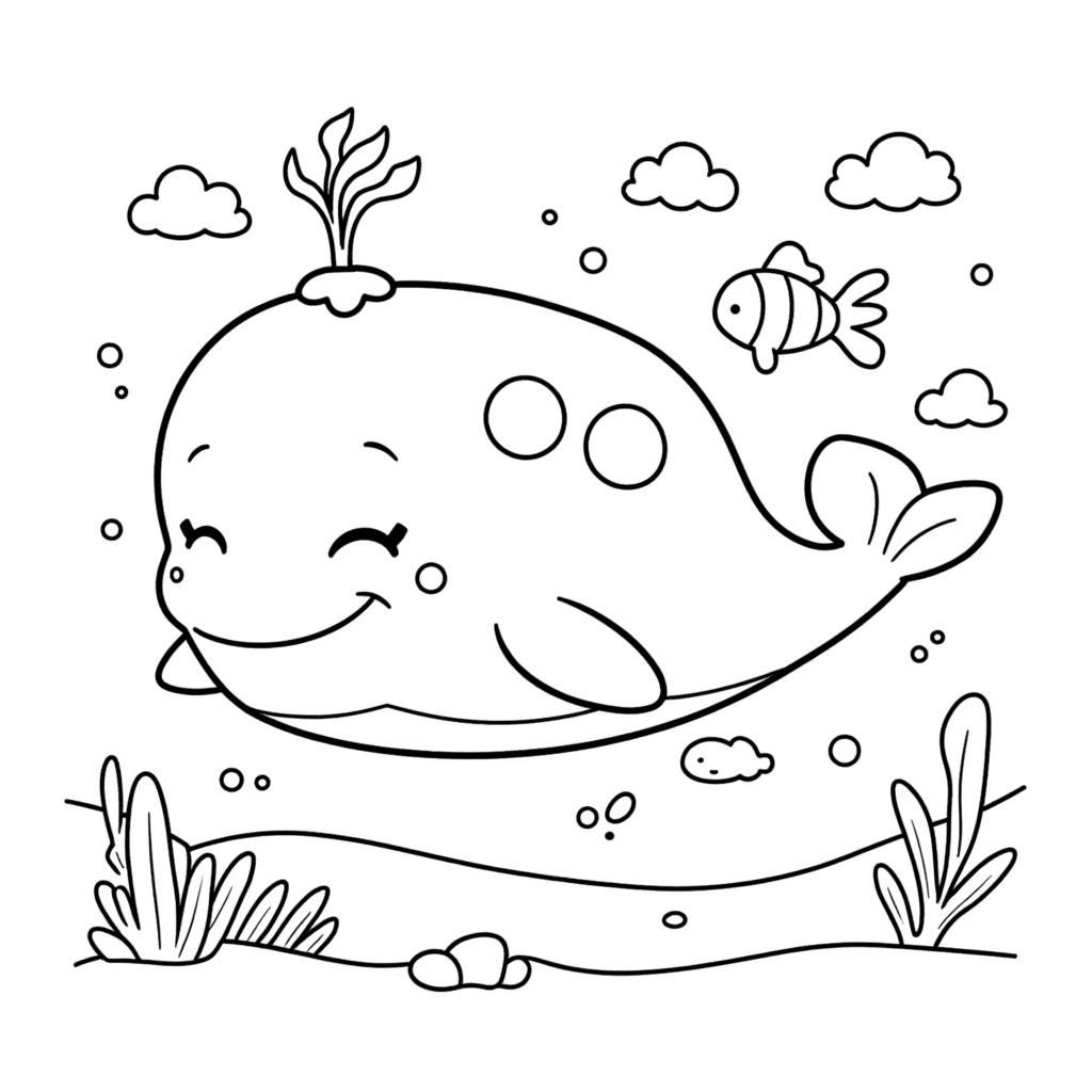 Cute Ocean Animals Coloring Pages, 100+ Designs (digital Download) - Etsy