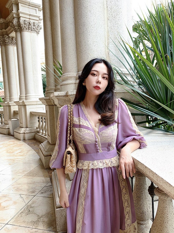 Mr. Water New York Vintage Inspired Palace Lace Dress. Retro Mr. Water New York Vintage Inspired Palace Lace Dress. Retro