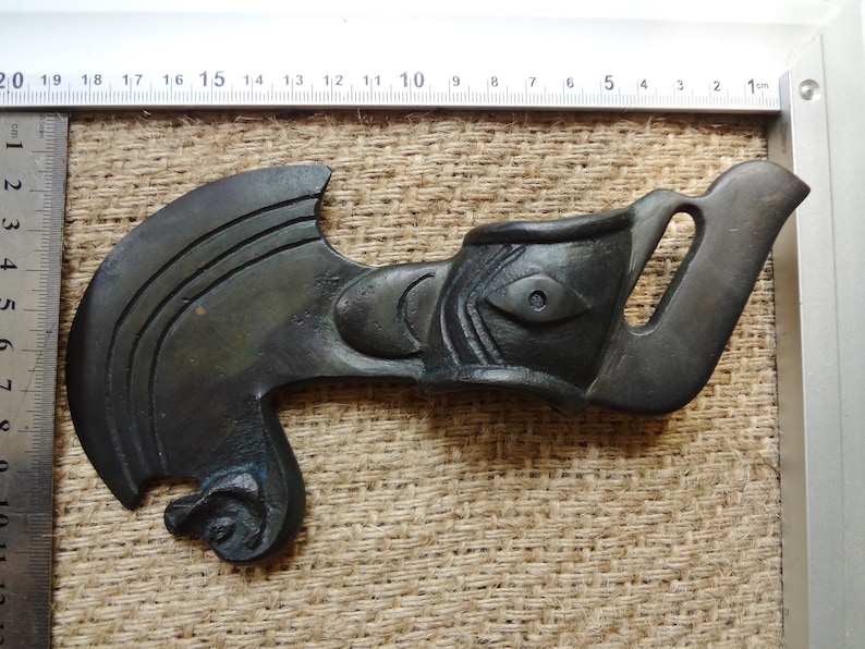 Bactrian Ancient Bronze Axe Ceremonial Bronze Axe Ancient Etsy