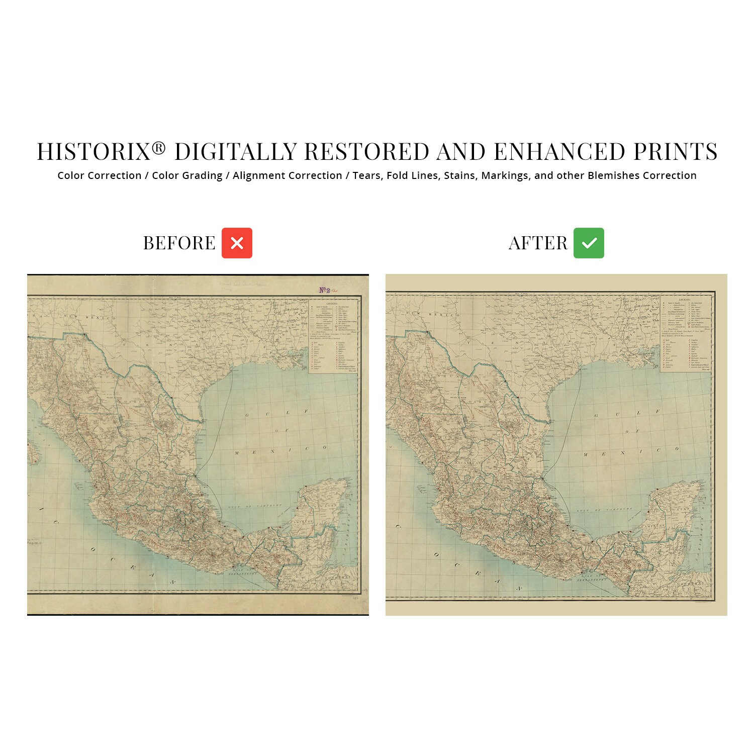 1900 Mexico Map Poster - Vintage Mapa De Mexico Wall Art - History Map ...