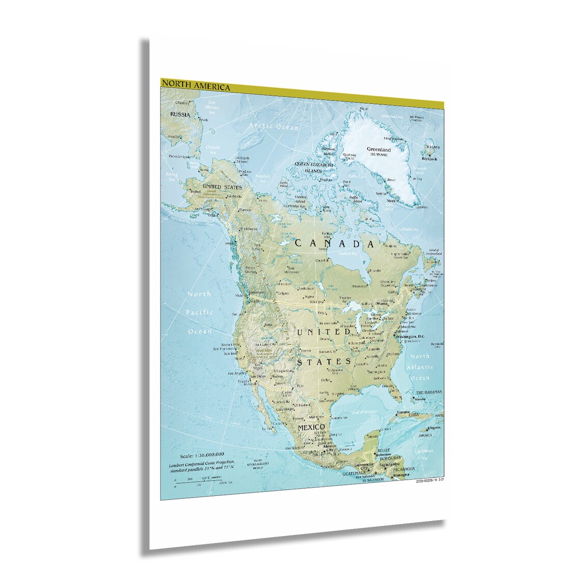 2021 North America Map History Map of North America Mapa - Etsy