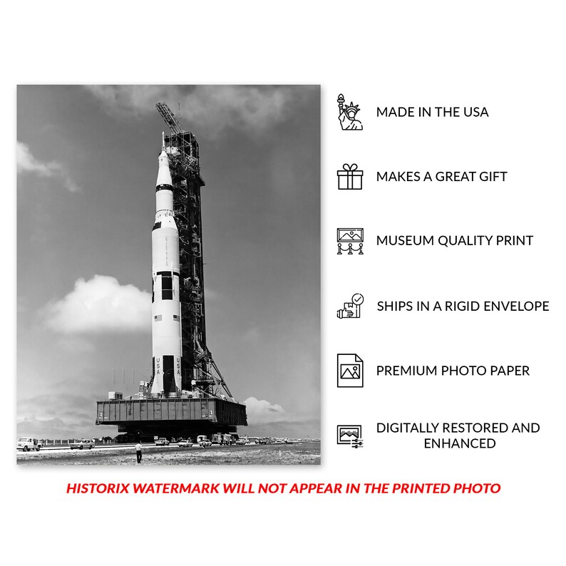 1969 Apollo 11 Photo Print - Vintage Photo of the Apollo 11 Spacecraft ...