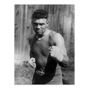 1926 Jack Dempsey Photo Print - Vintage Portrait Photo of Boxing ...