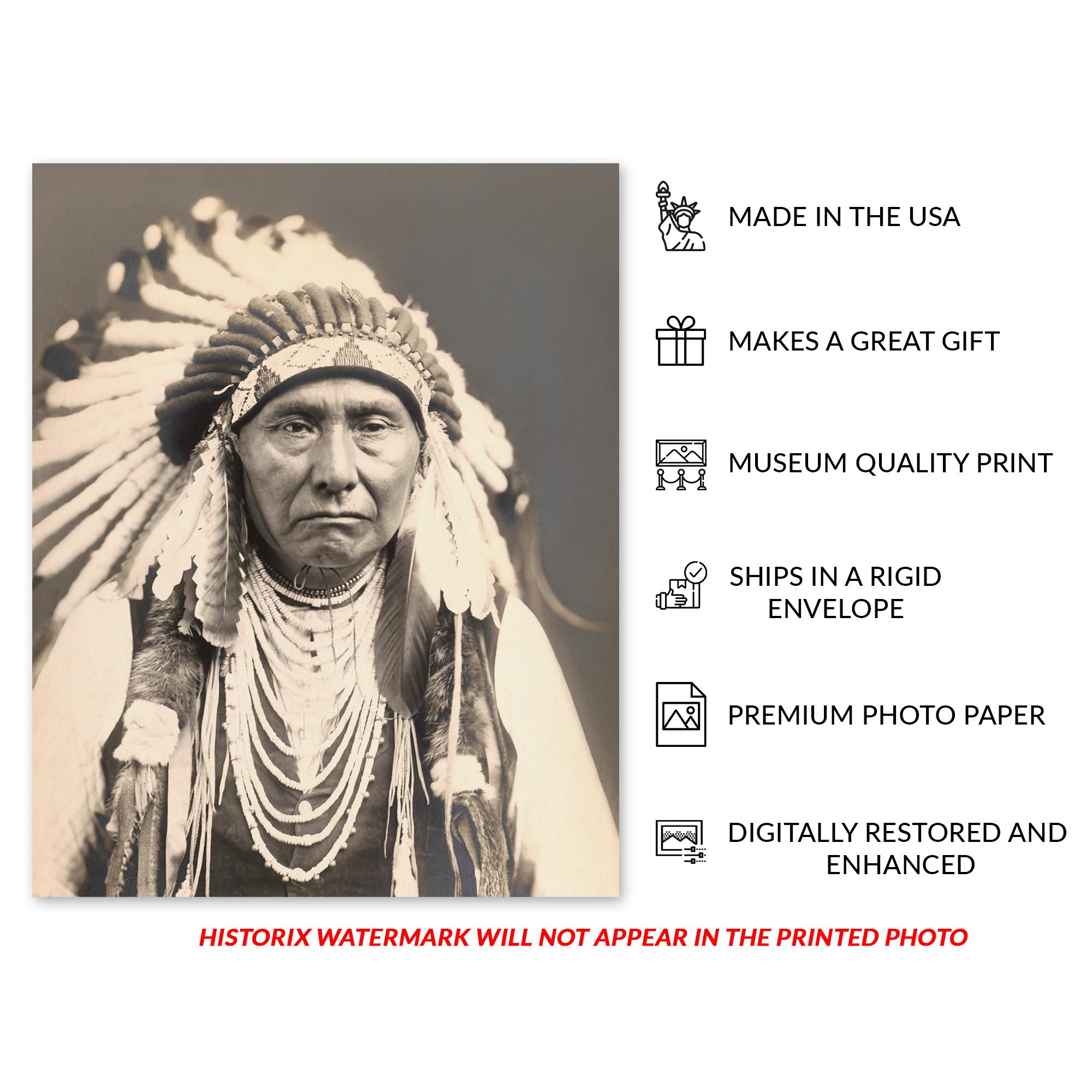 1903 Chief Joseph Photo Print - Young Joseph Nez Perce Native American ...
