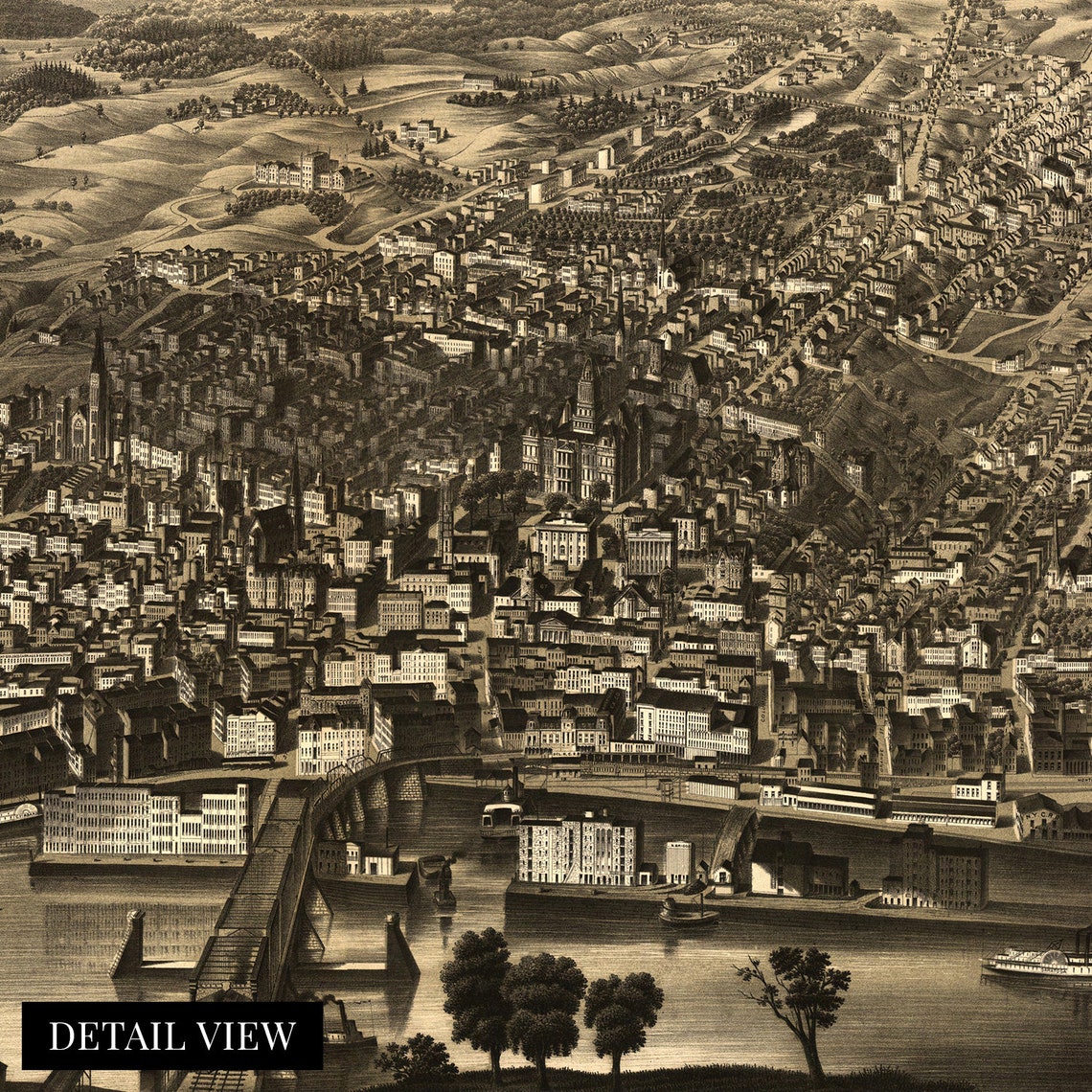 1879 Albany NY Map Vintage Albany New York Wall Art Old - Etsy