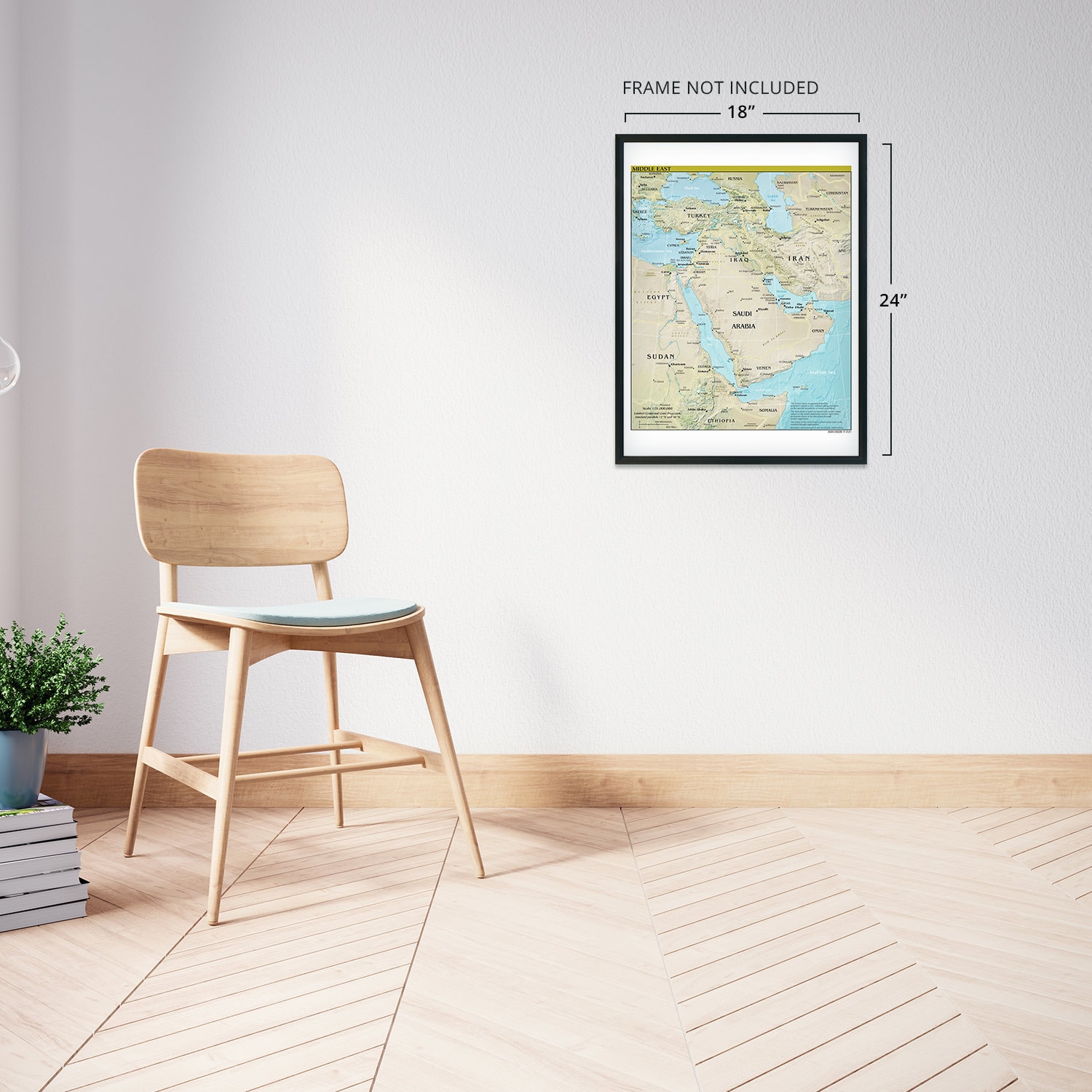 2021 Middle East Map Poster - Map of the Middle East Region - Countries ...