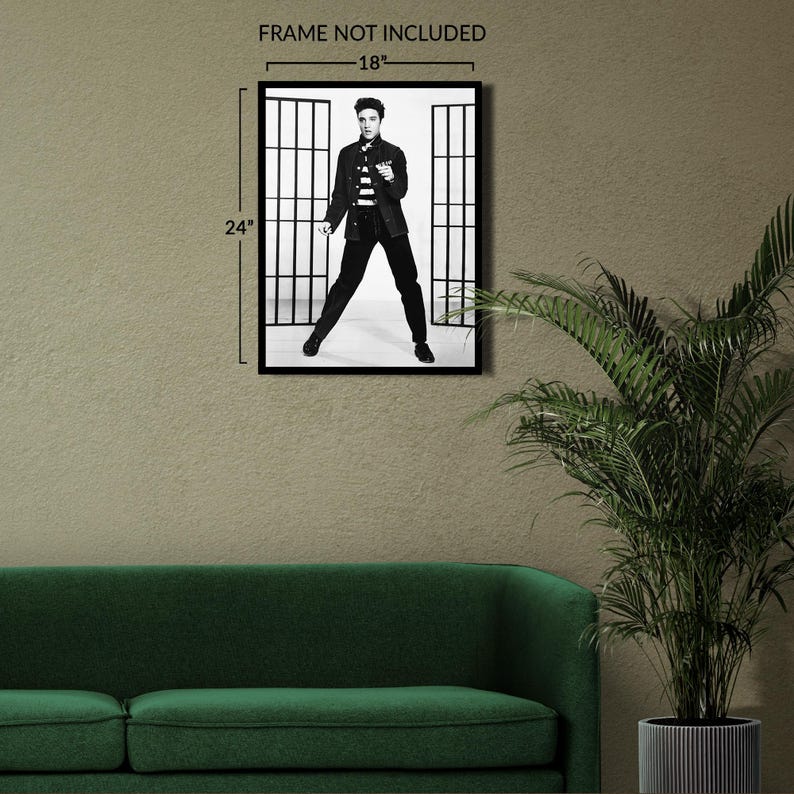 1957 Elvis Presley Photo Print - Vintage Photo of Elvis Presley on ...