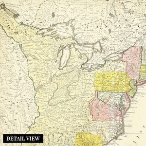 1784 North America Map of United States Vintage United | Etsy