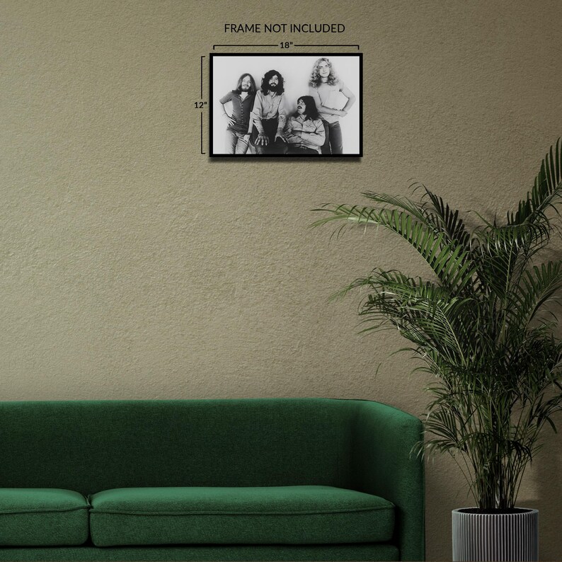 1971 Led Zeppelin Photo Print - Vintage Led Zeppelin Poster Print - Old ...