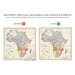 1960 Africa Map - Vintage Map of Africa Administrative Divisions ...