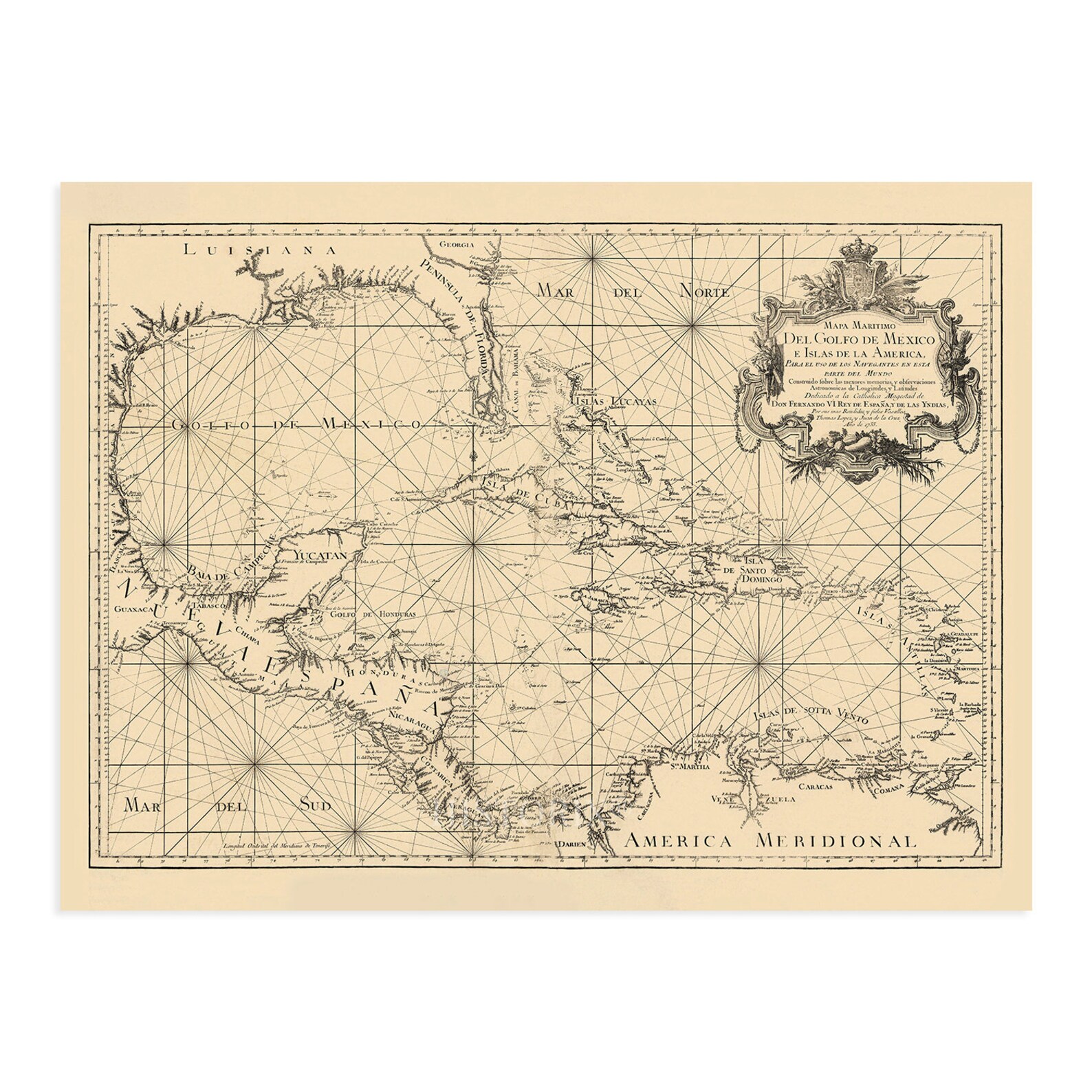 1755 Caribbean Map Vintage Map of the Caribbean History - Etsy