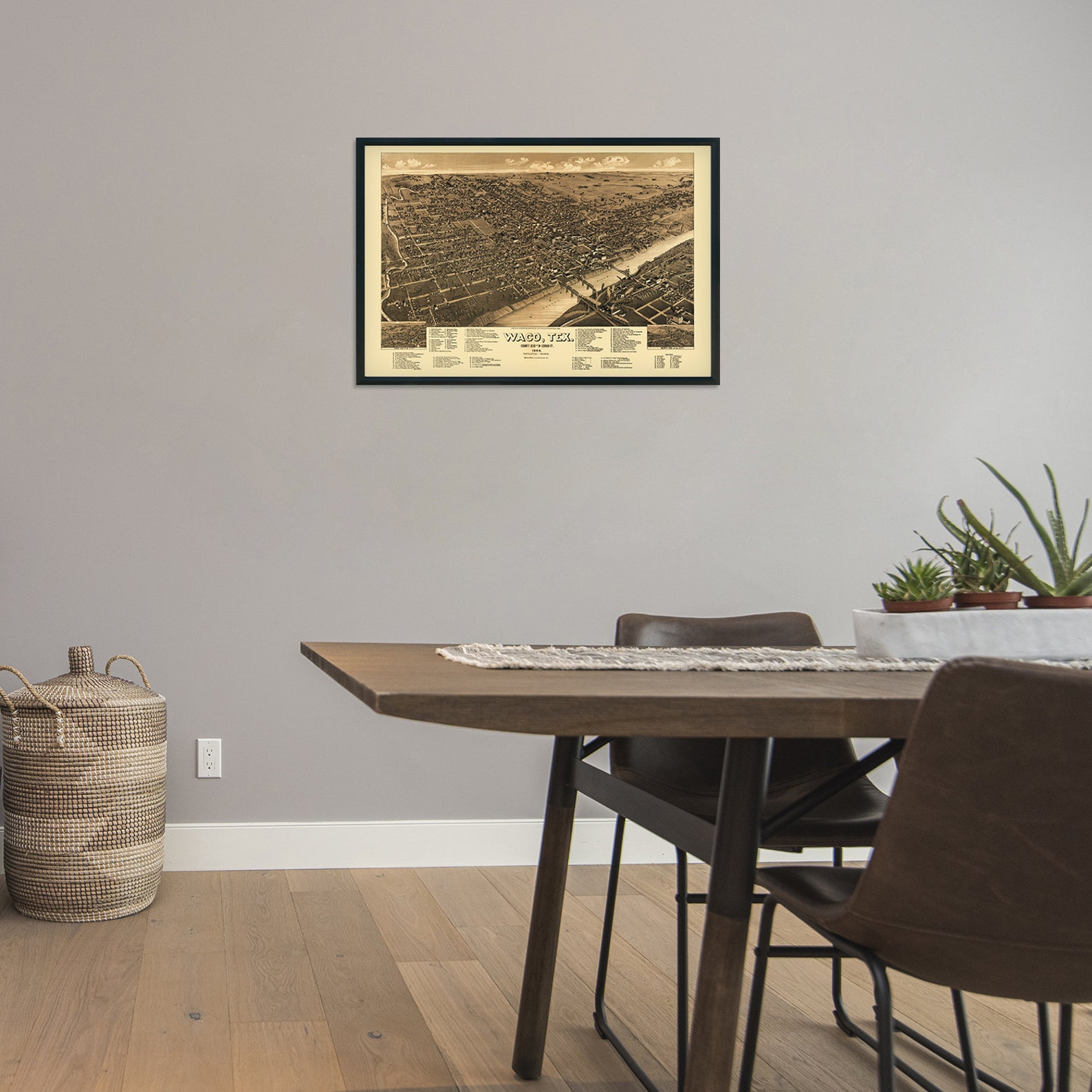 1886 Waco Texas Map - Map of Waco Mclennan County Map - History Map of ...