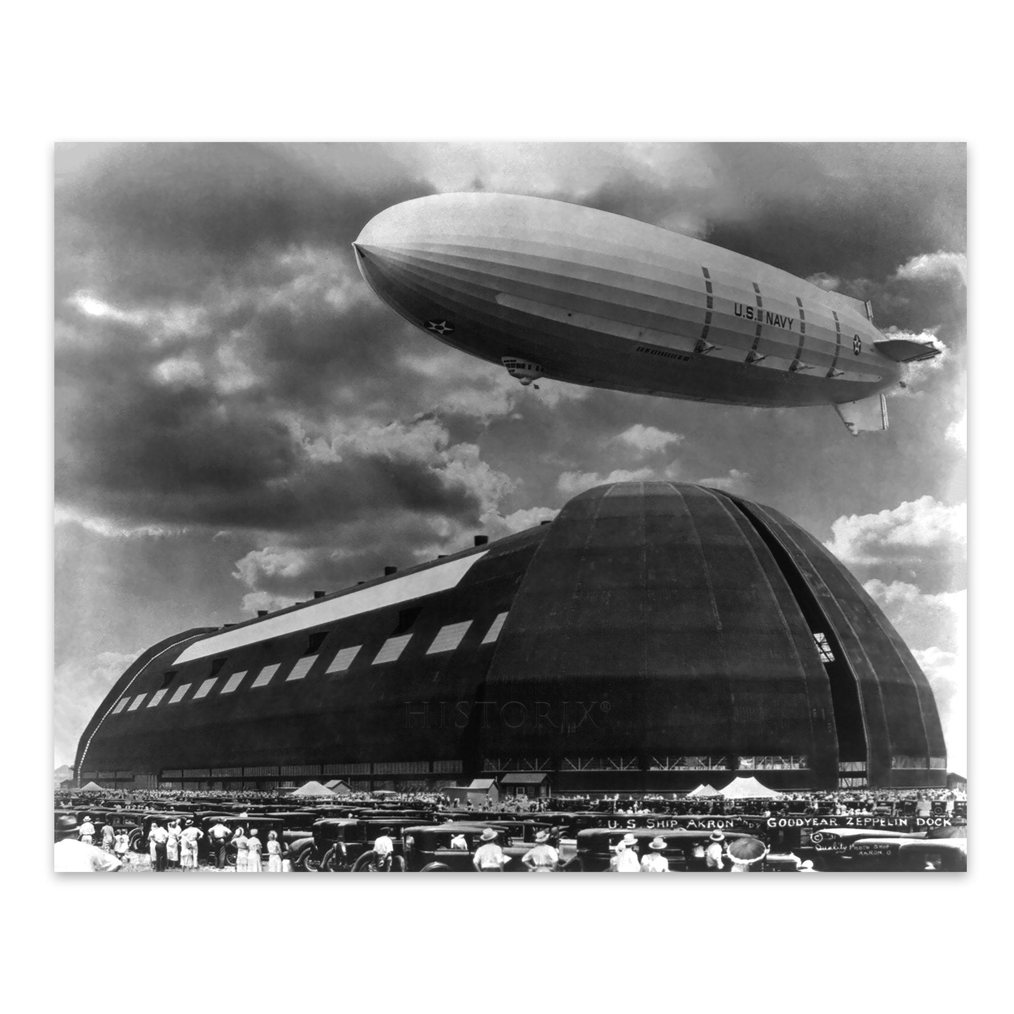 HISTORIX Vintage 1931 USS Akron Photo Print Vintage Photo of the US ...