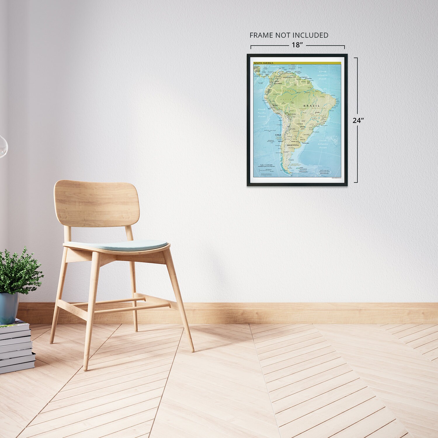 2021 South America Map Poster South America Wall Map Map of South ...