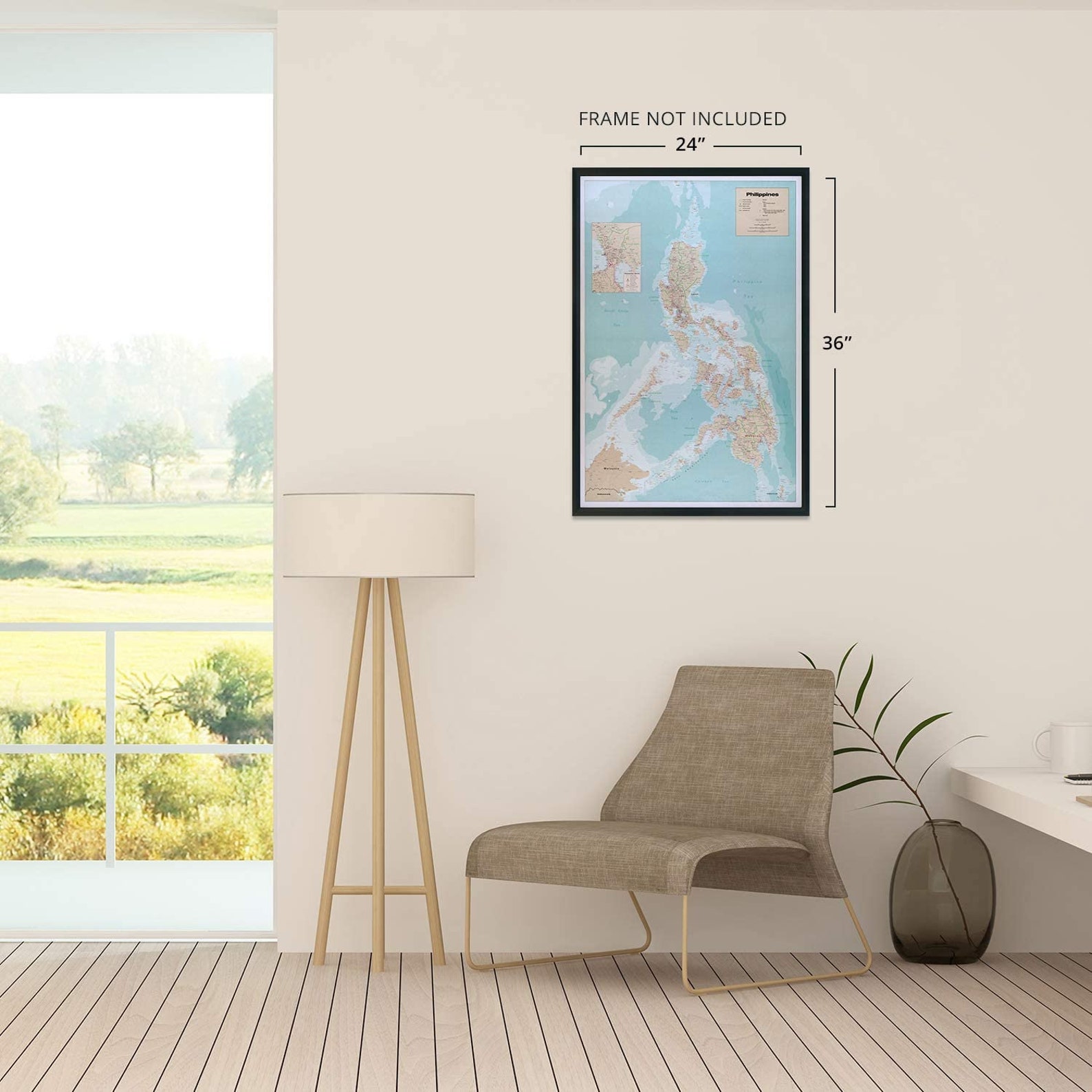 1990 Map of the Philippines Philippine Islands Map Includes Inset of ...