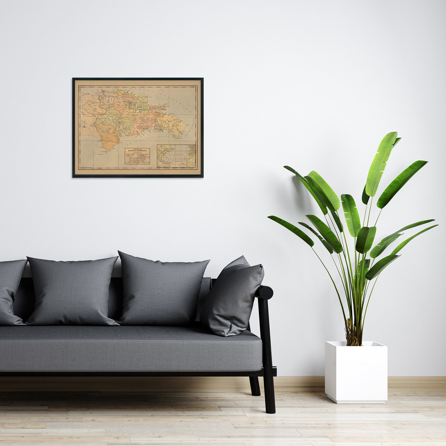 1910 Dominican Republic Map Poster - History Map of Dominican Republic ...