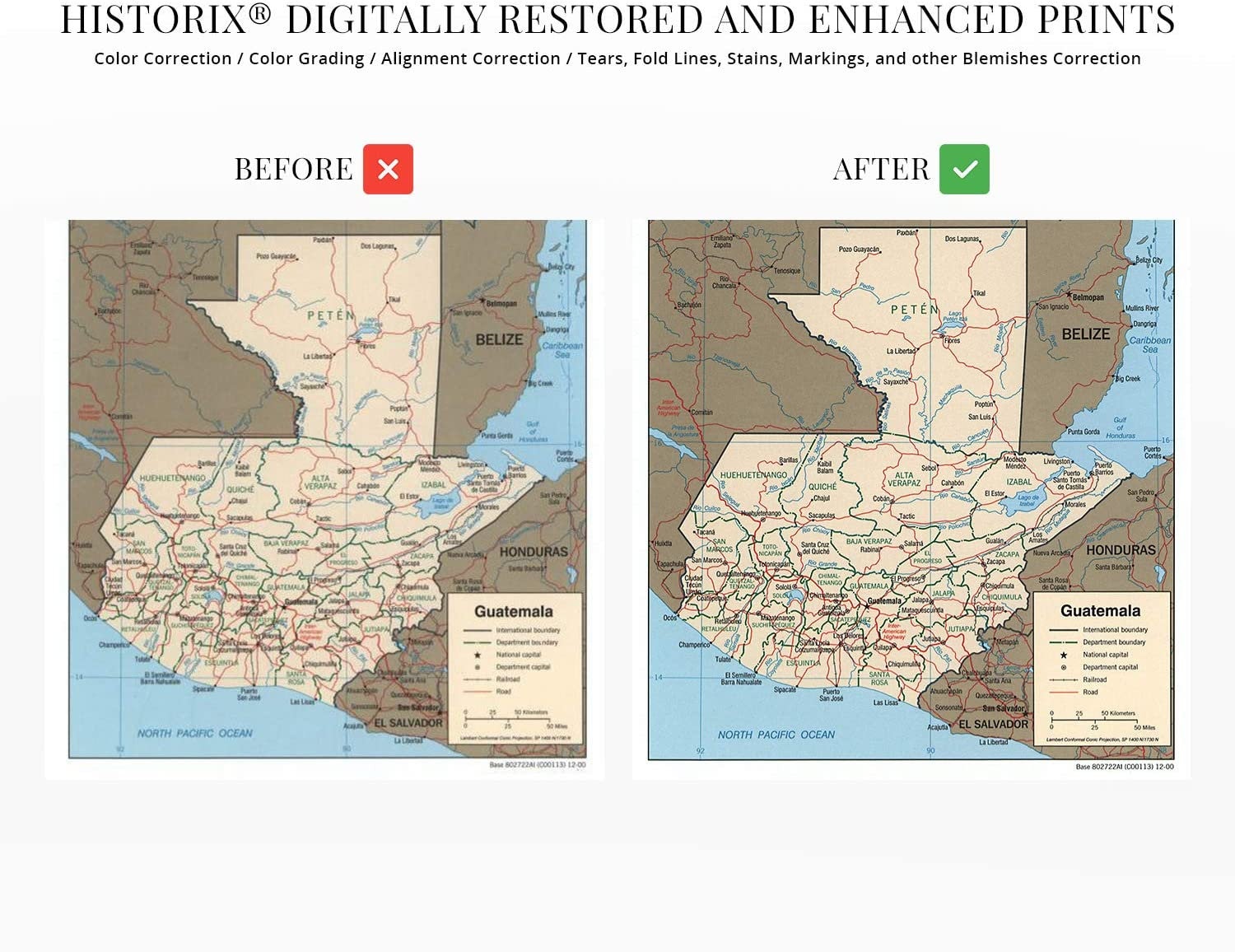 2000 Guatemala Map Poster Mapa De Guatemala Guatemala Poster Print Map ...
