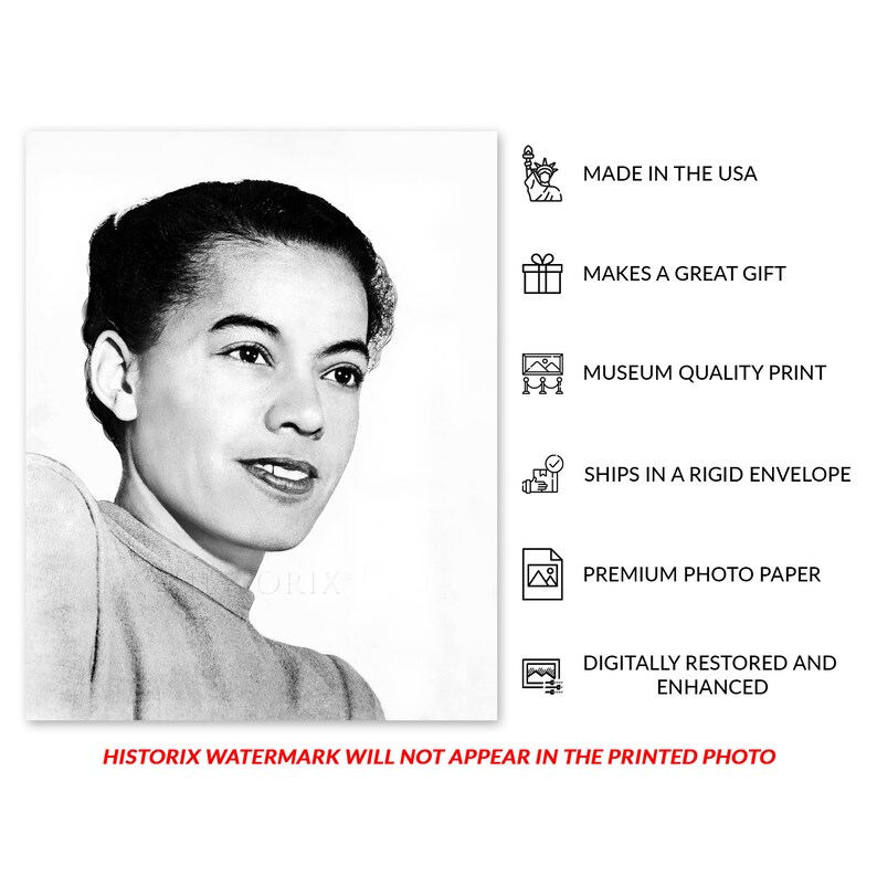 1946 Pauli Murray Photo Print - Old Photo of Civil Rights Activist Anna ...
