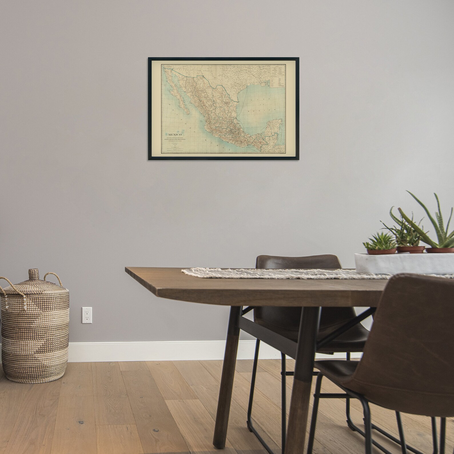 1900 Mexico Map Poster Vintage Mapa De Mexico Wall Art - Etsy