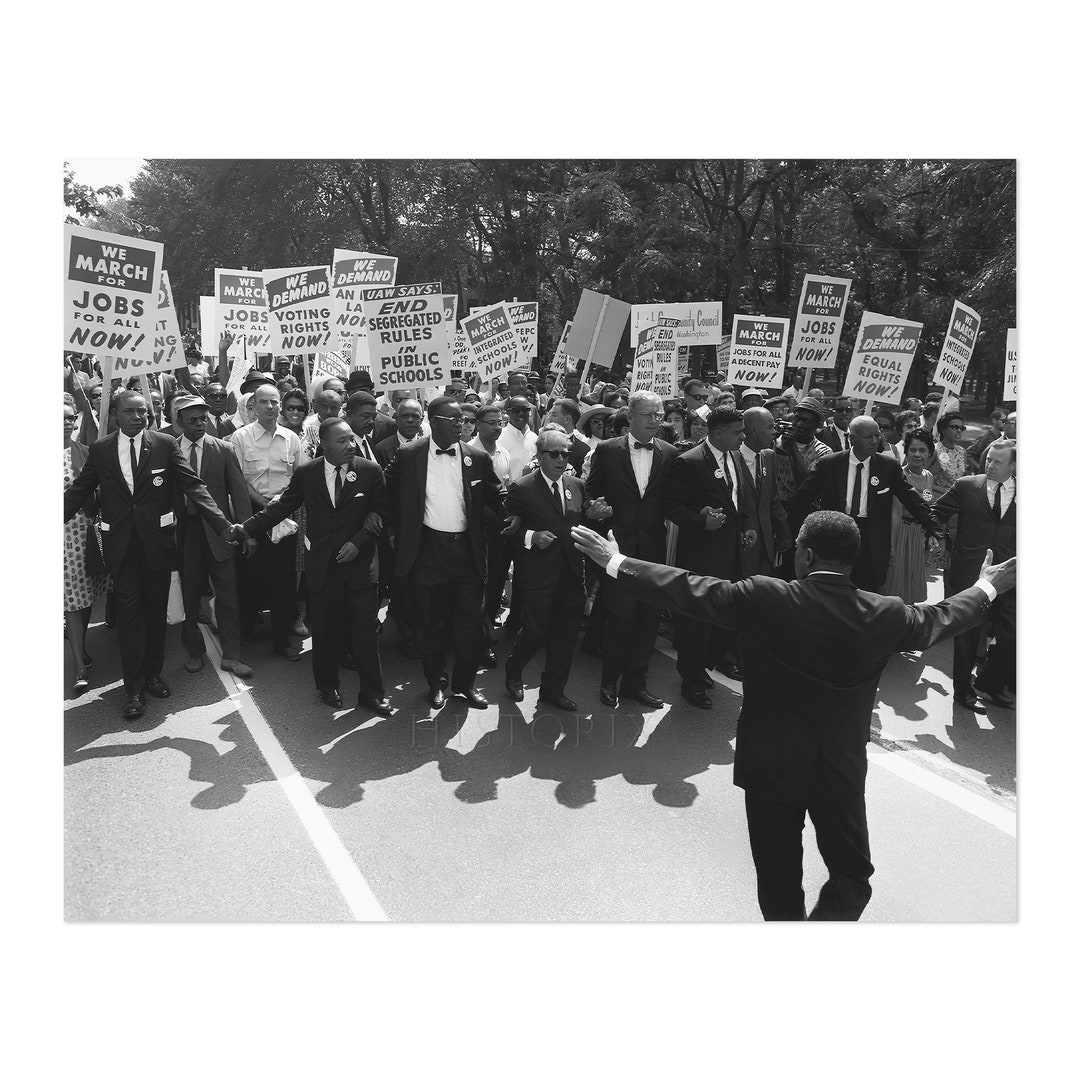 HISTORIX Vintage 1963 Civil Rights Leaders Photo Print the Head of the ...