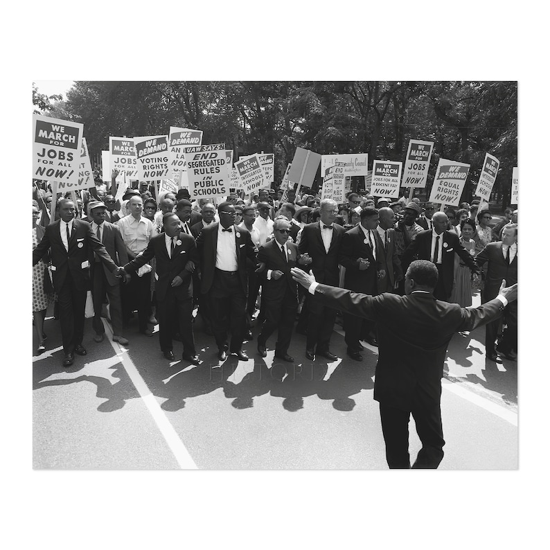HISTORIX Vintage 1963 Civil Rights Leaders Photo Print the Head of the ...