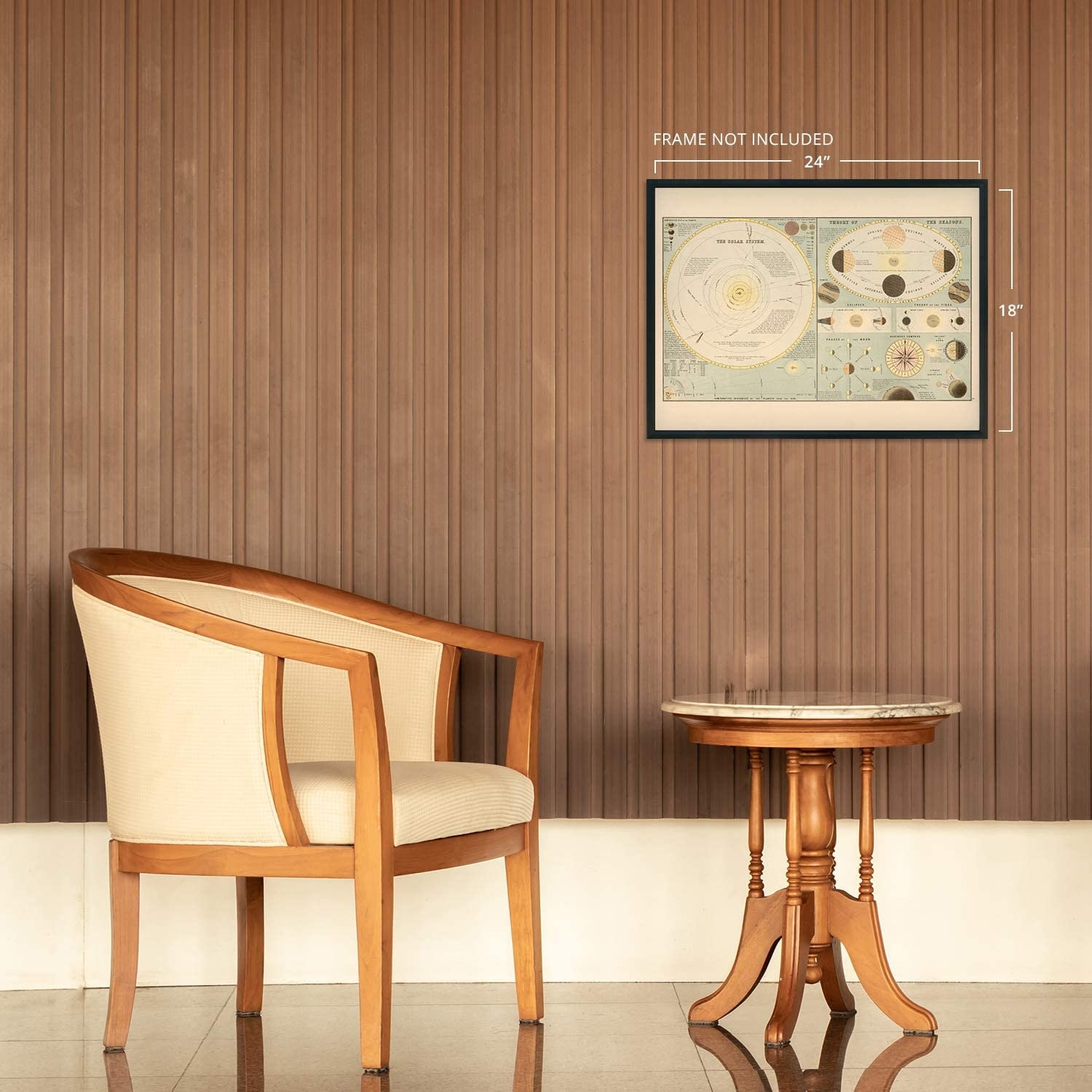 1885 Old Solar System Map Vintage Map of Solar System Wall - Etsy