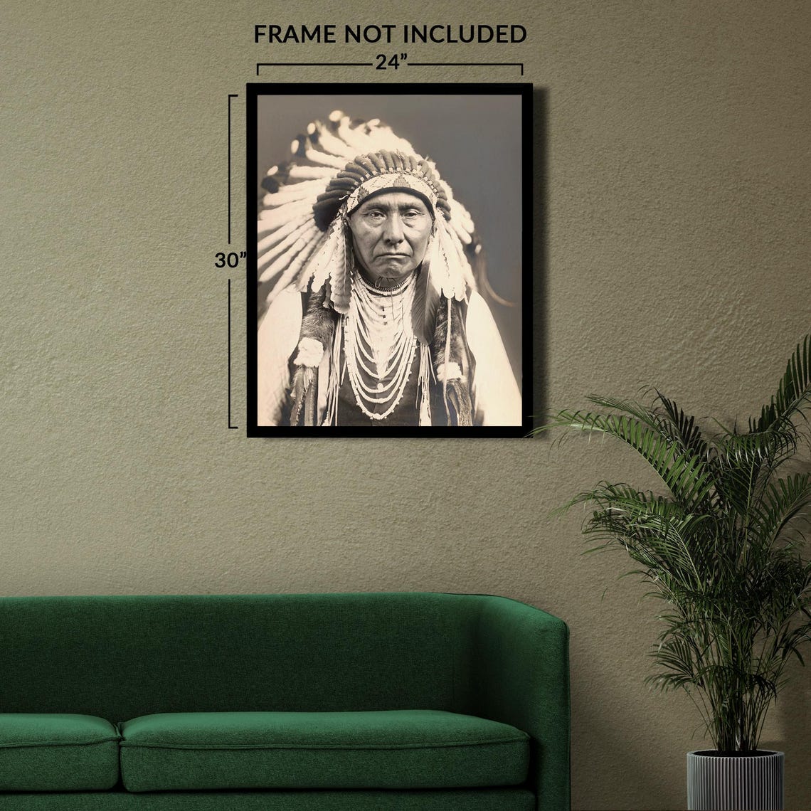 1903 Chief Joseph Photo Print - Young Joseph Nez Perce Native American ...