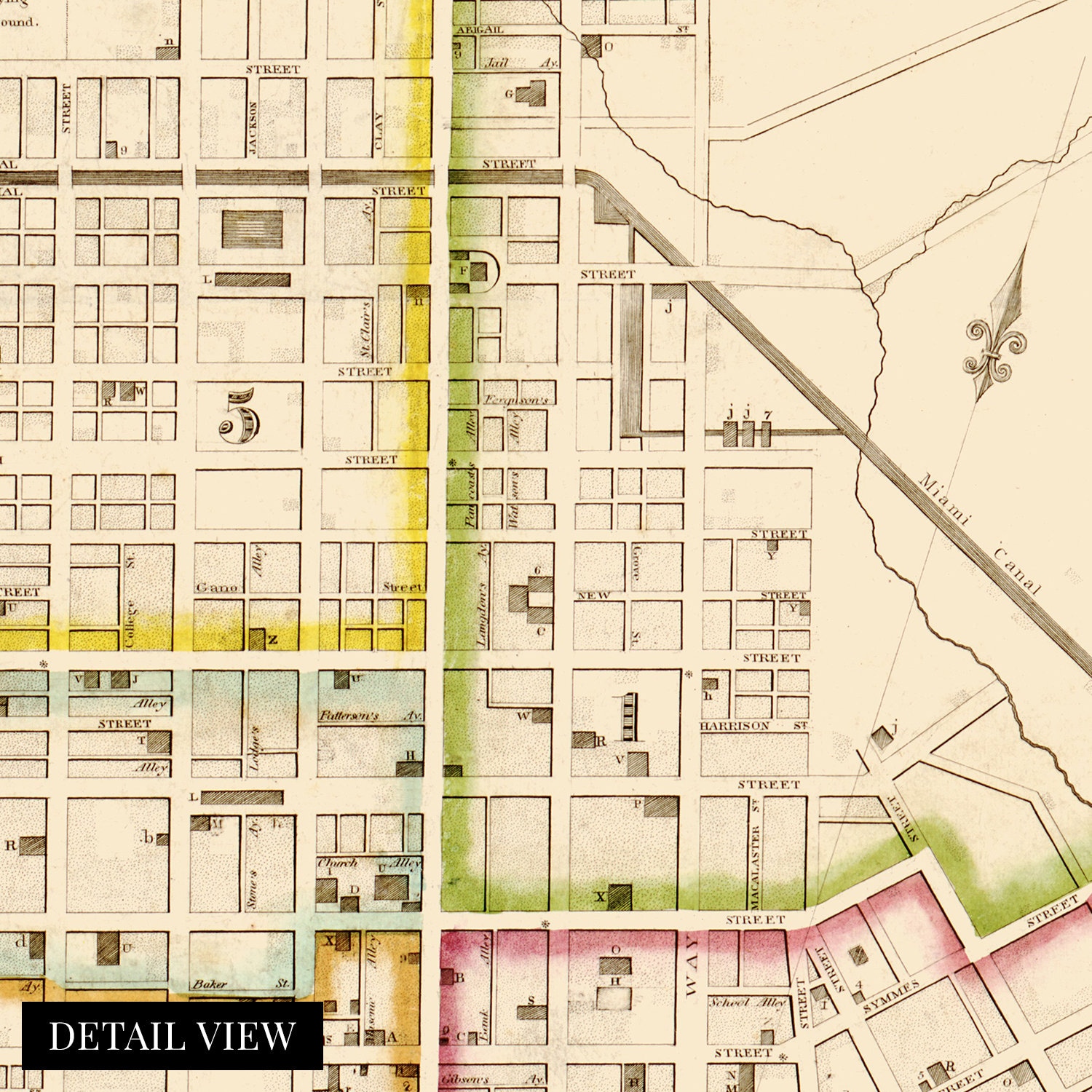 1841 Cincinnati Ohio Map - Vintage Map of Cincinnati Ohio - Old ...