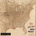 1892 United States Map Vintage Map of United States Wall Art Old Wall ...