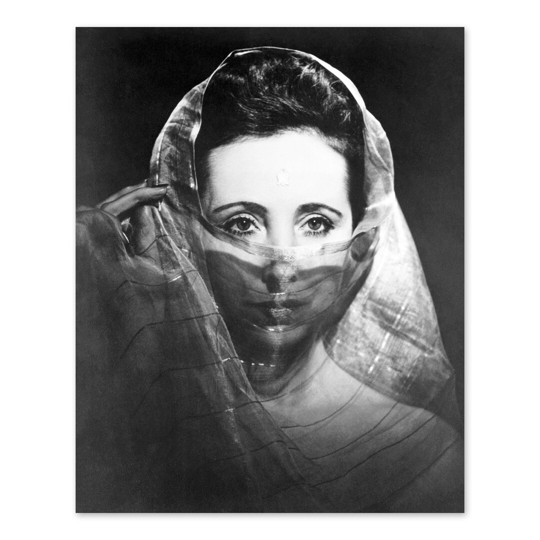 1959 Anais Nin Photo Print - Vintage Portrait Photo of Author Anais Nin ...