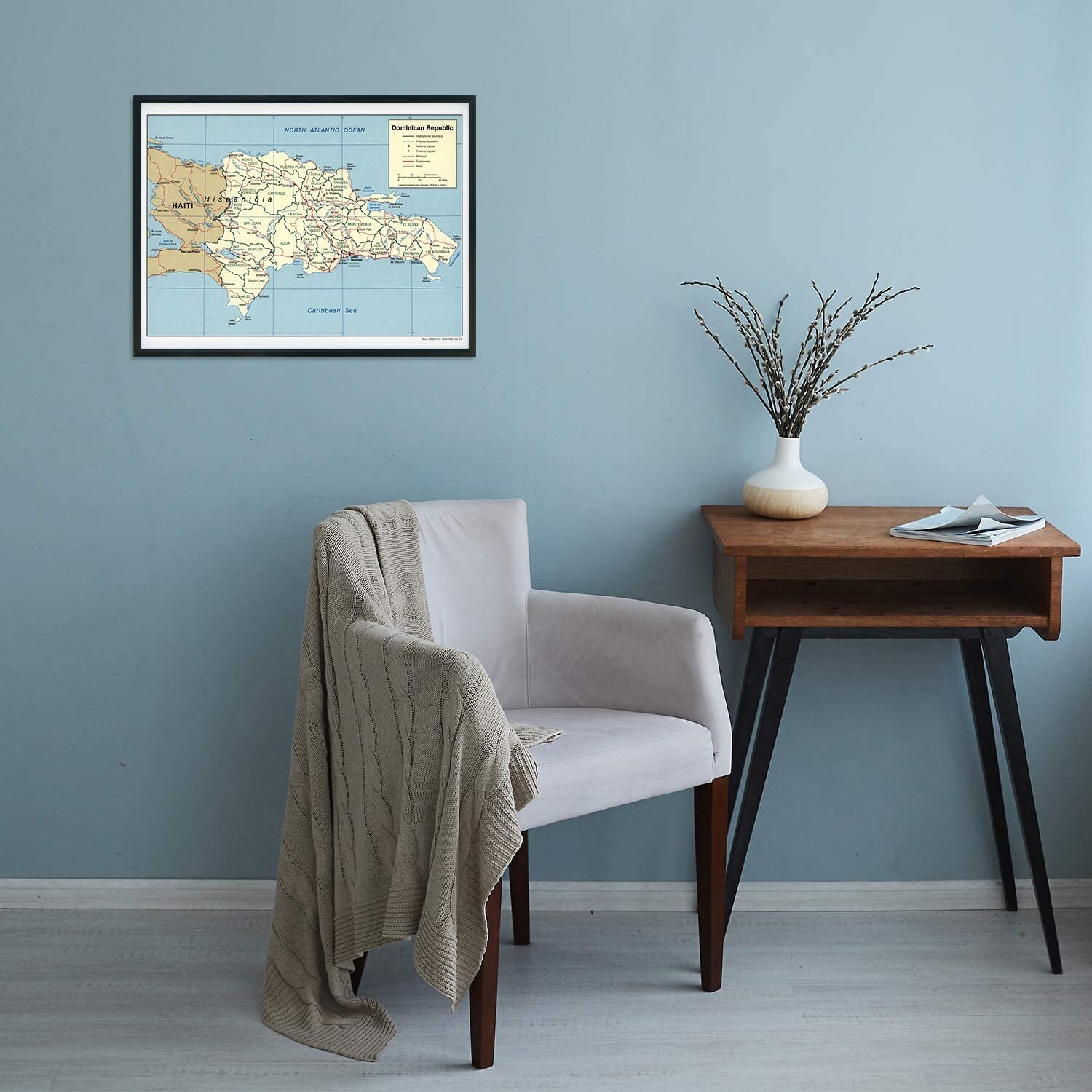 2004 Dominican Republic Map Poster - Dominican Republic Wall Art ...