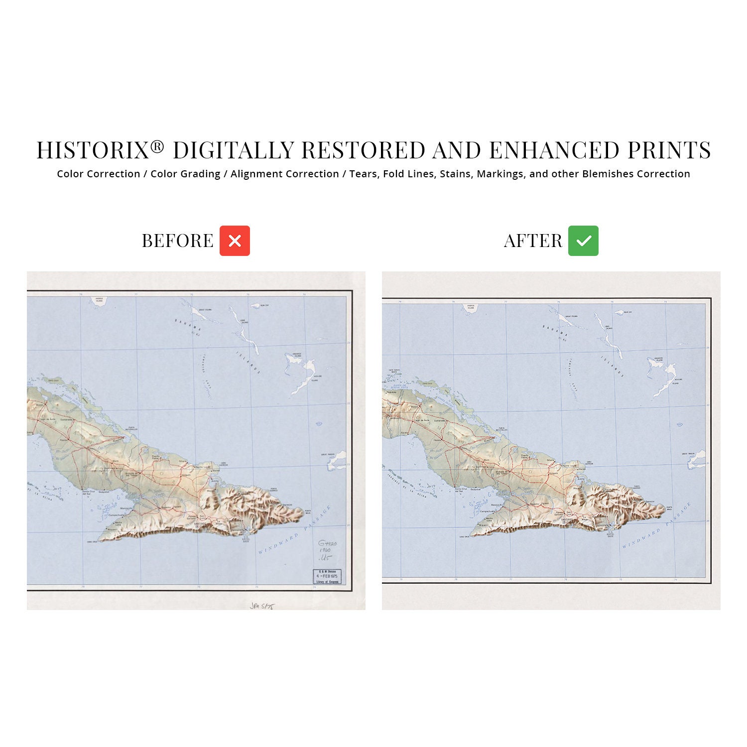 1960 Vintage Cuba Map - Vintage Map of Cuba - History Map of Cuba ...