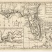 1763 East & West Florida Map Vintage Map Wall Art A Map of the New ...