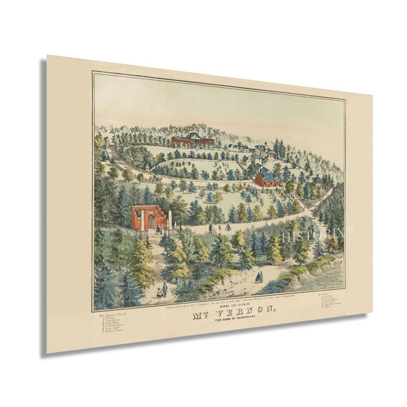 Map Of Mount Vernon Plantation