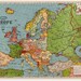 1925 Map of Europe Vintage Map Europe Wall Art Bacon's - Etsy