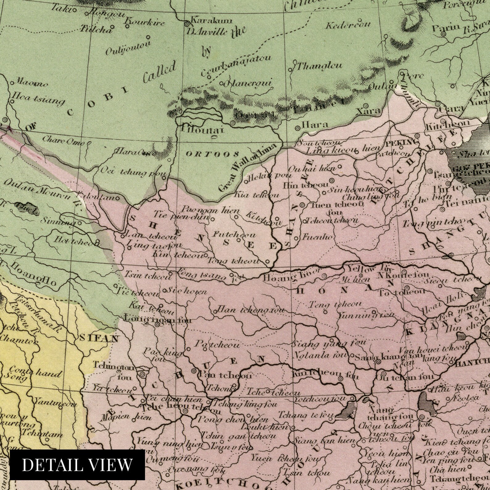 1835 Chinese Empire and Japan Map Old Map of China History - Etsy