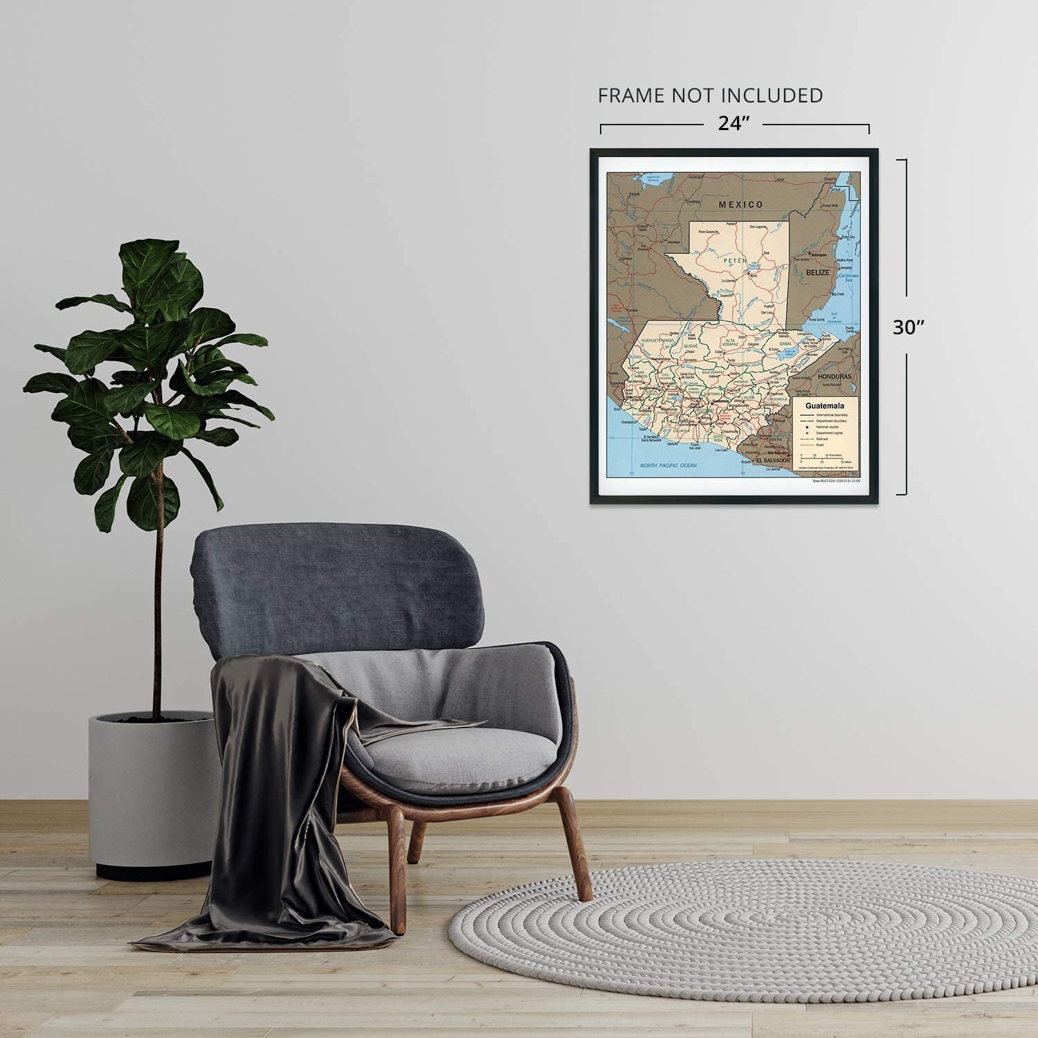 2000 Guatemala Map Poster Mapa De Guatemala Guatemala Poster Print Map ...