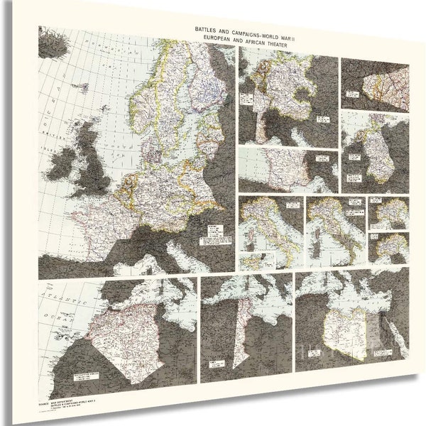 Ww2 Europe Map - Etsy