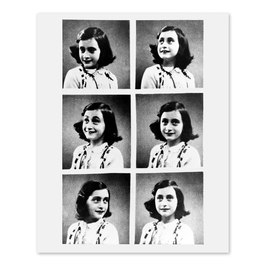 1939 Anne Frank Portrait Photo - Vintage Photograph of Anne Frank the ...