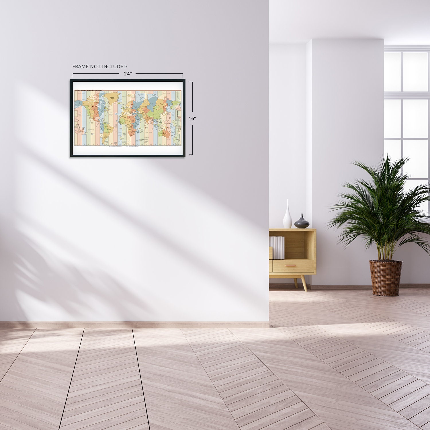 2021 Standard Time Zones of the World Map - Map of the World Time Zones ...