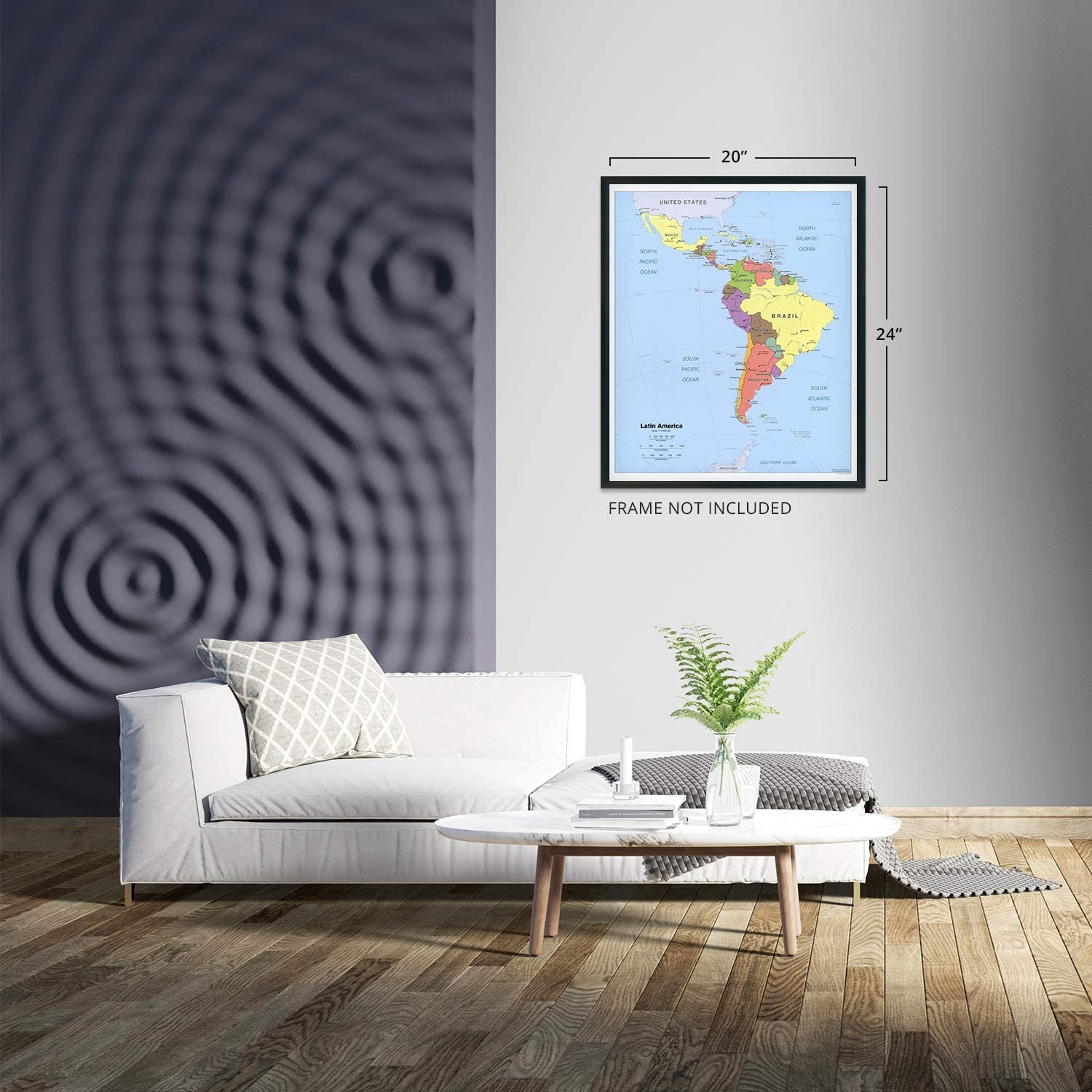 2006 Latin America Map Poster - Central and South America Map - Latin ...