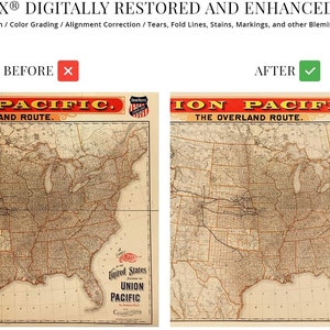 1892 United States Map - Vintage Map of United States Wall Art - Old ...