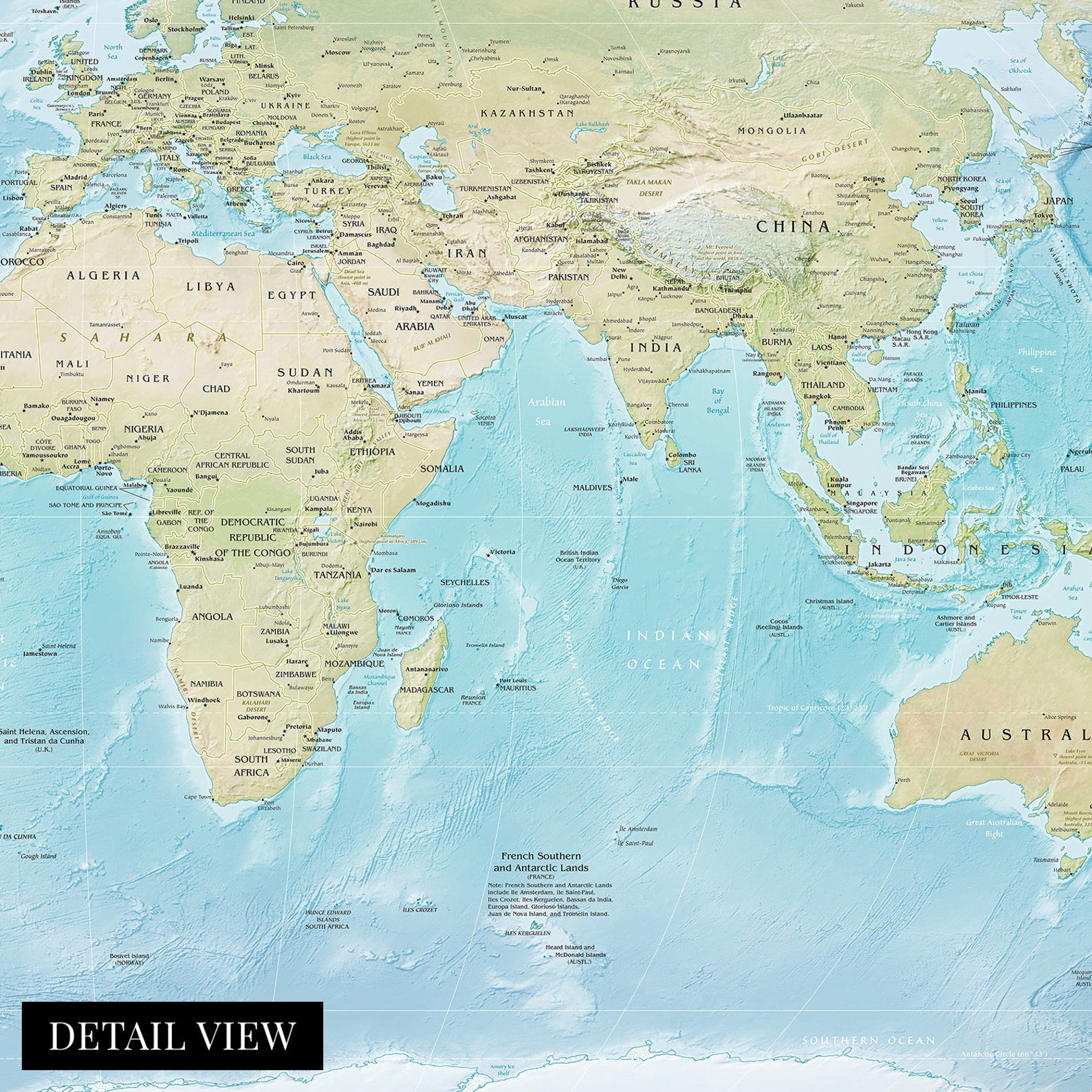 2021 World Map Poster - Map of the World Poster - World Map Wall Art ...