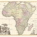 1725 Africa Map - Vintage Map of Africa Poster - Old Poster of Africa ...