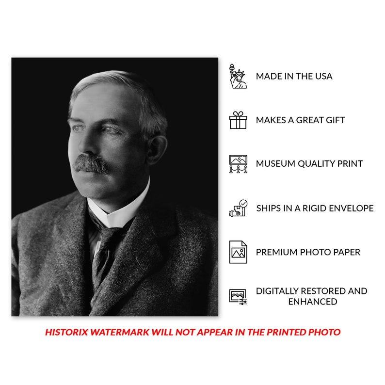 1900 Sir Ernest Rutherford Photo Print - Vintage Photo of Nobel Prize ...
