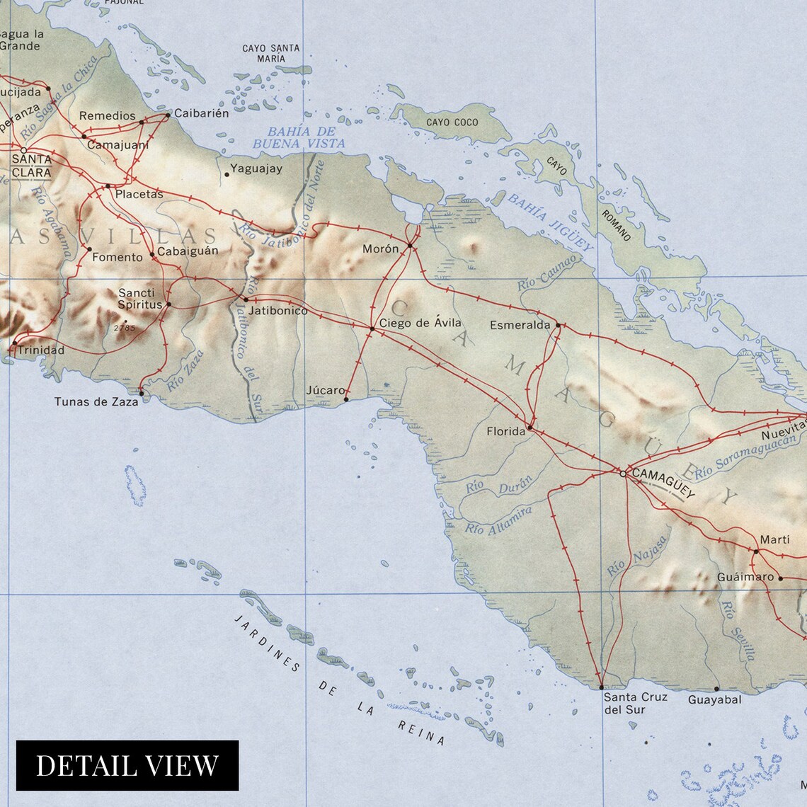 1960 Vintage Cuba Map - Vintage Map of Cuba - History Map of Cuba ...