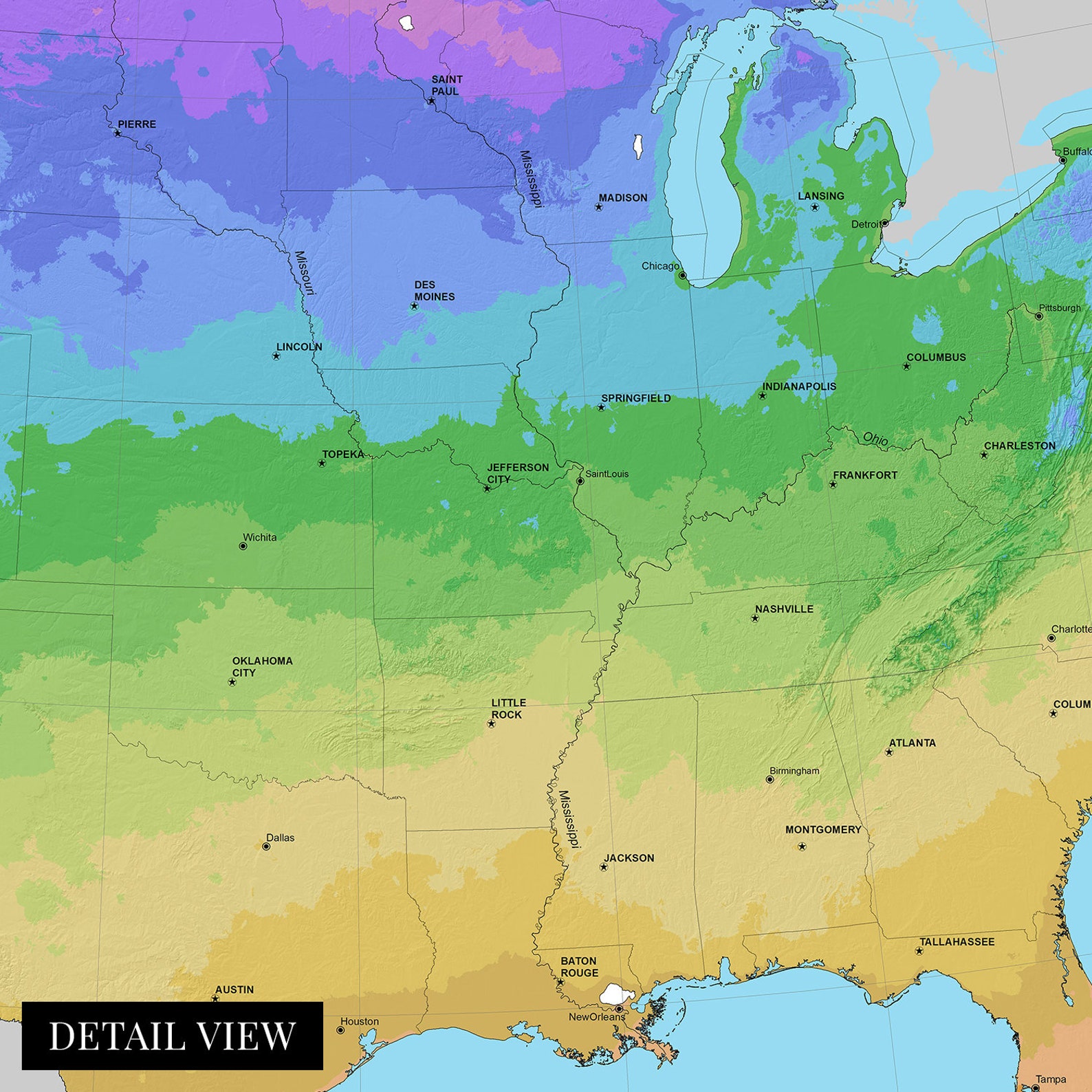 2012 USDA Plant Hardiness Zone Map - United States Vegetation and ...