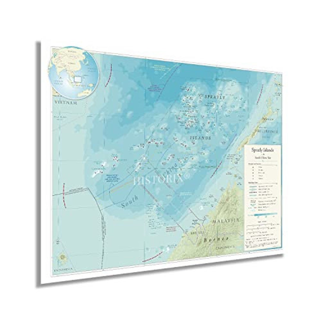 2015 Spratly Islands Map Poster - Spratly Islands in the South China ...